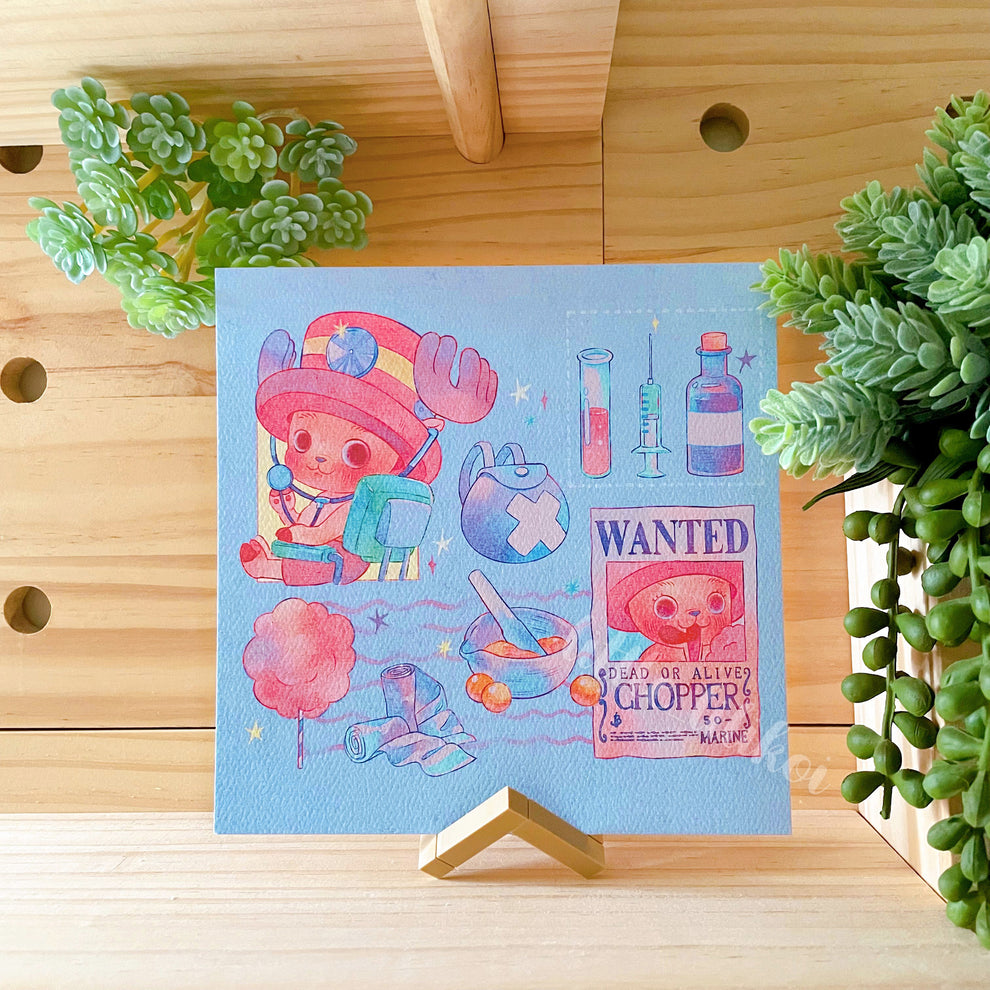 One Piece Chopper Doctor Art Print 6" x 6" Size – Guji Studio