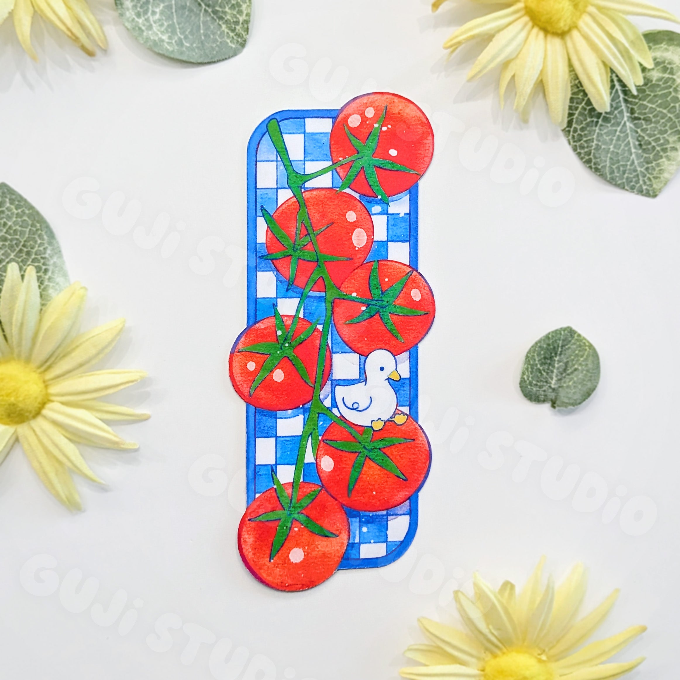 Tomato Duck Bookmark – Guji Studio